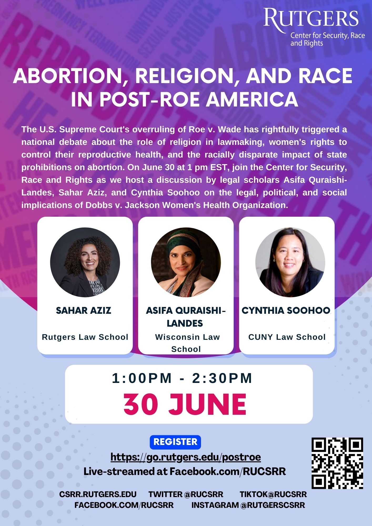 Abortion, Religion and Race in Post-Roe America - Rutgers Center for ...