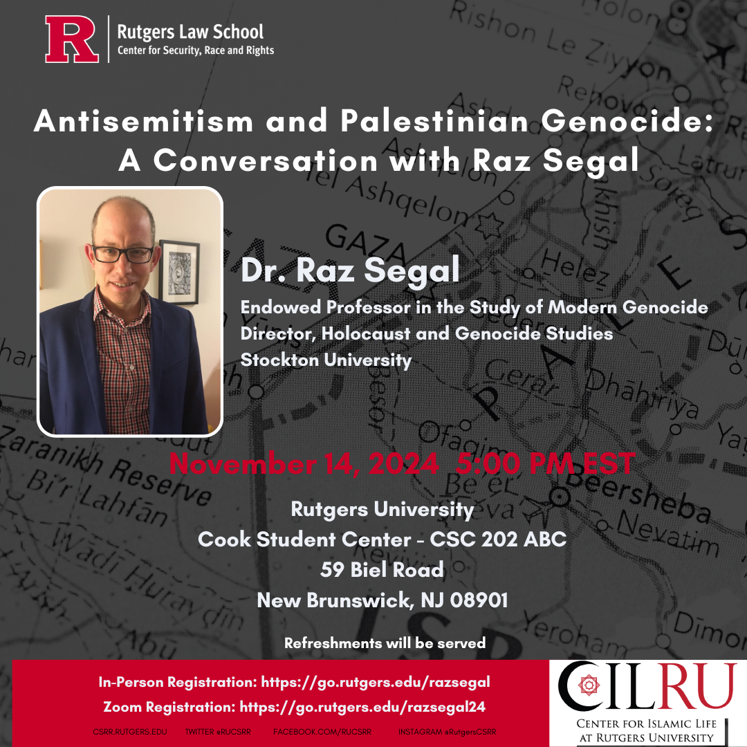 Antisemitism and Palestinian Genocide: A Conversation with Raz Segal ...