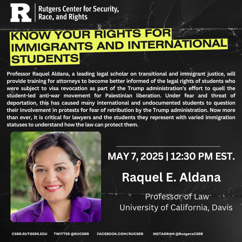 Know Your Rights for Immigrants and International Students May 7 ...