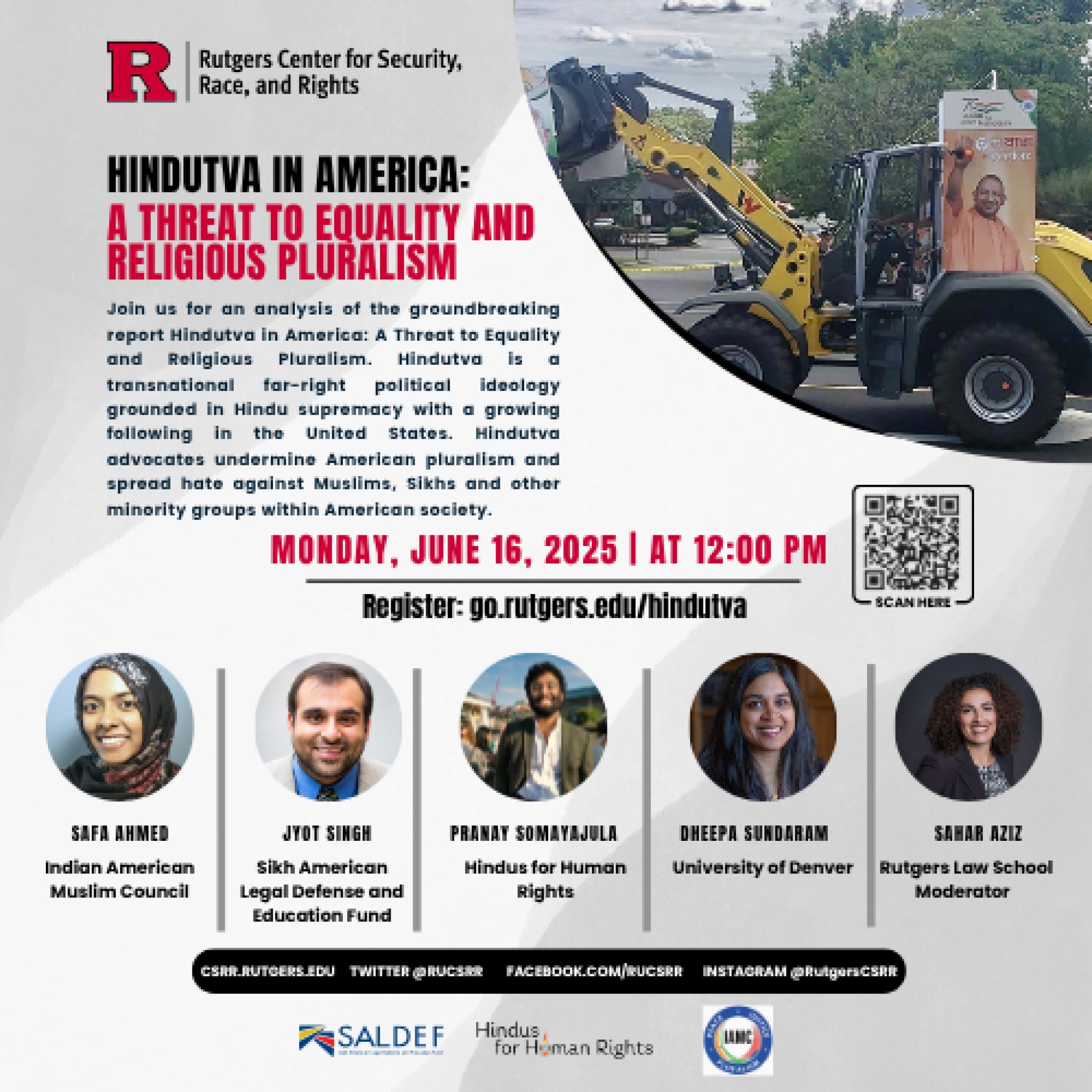 Hindutva in America: A Threat to Equality and Religious Pluralism June 16, 202512:00pm EST ...